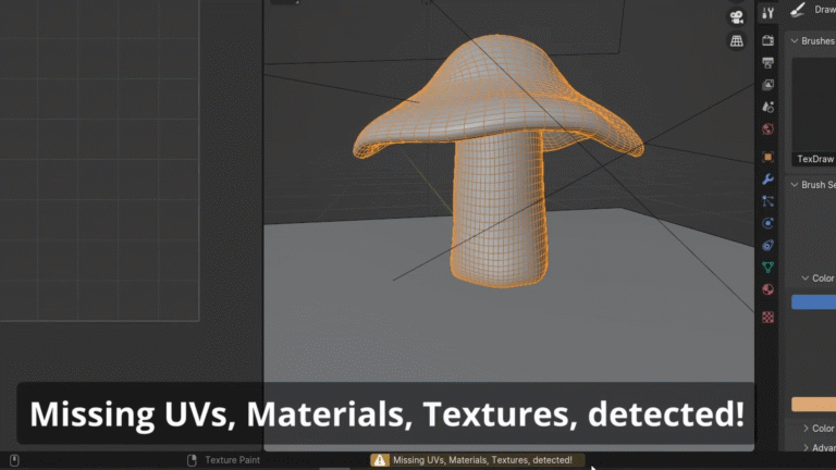 Texture Paint in Blender Without UVs | Step-by-Step Expert Guide