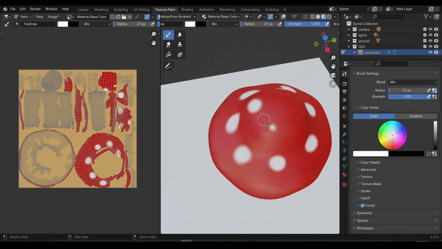 Texture Paint in Blender Without UVs | Step-by-Step Expert Guide
