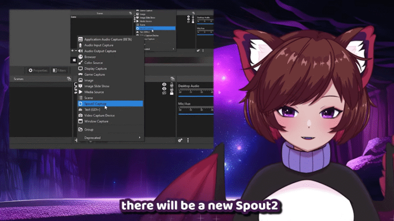 How to Capture VTube Studio in OBS with Spout2! A VTuber Setup Guide