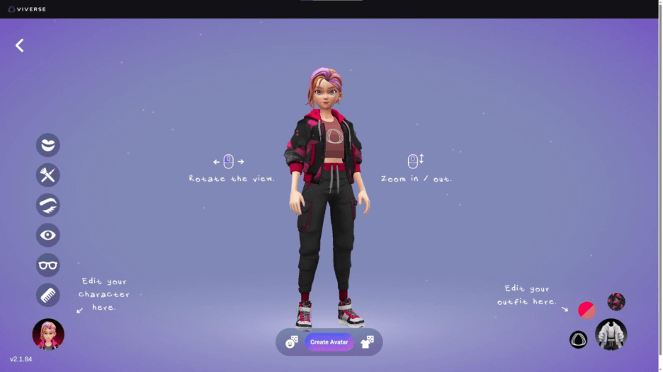 How to Customize a Stylized Avatar in VIVERSE